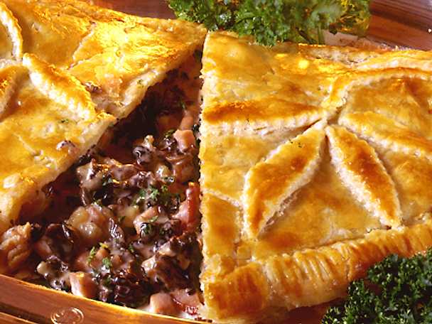 Pirog med murklor och kassler | Recept från Köket.se