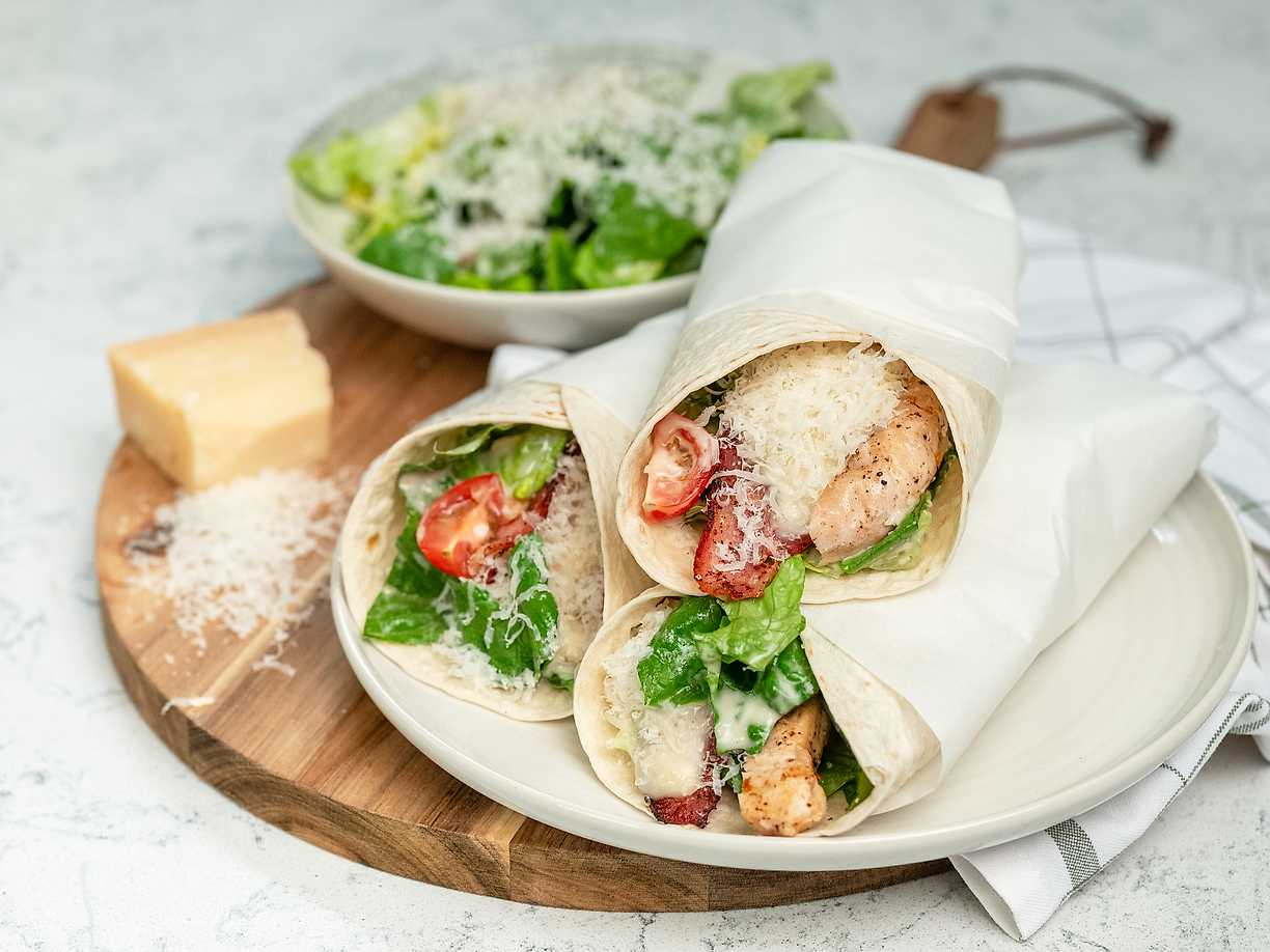 Caesarwrap med kyckling | Köket.se