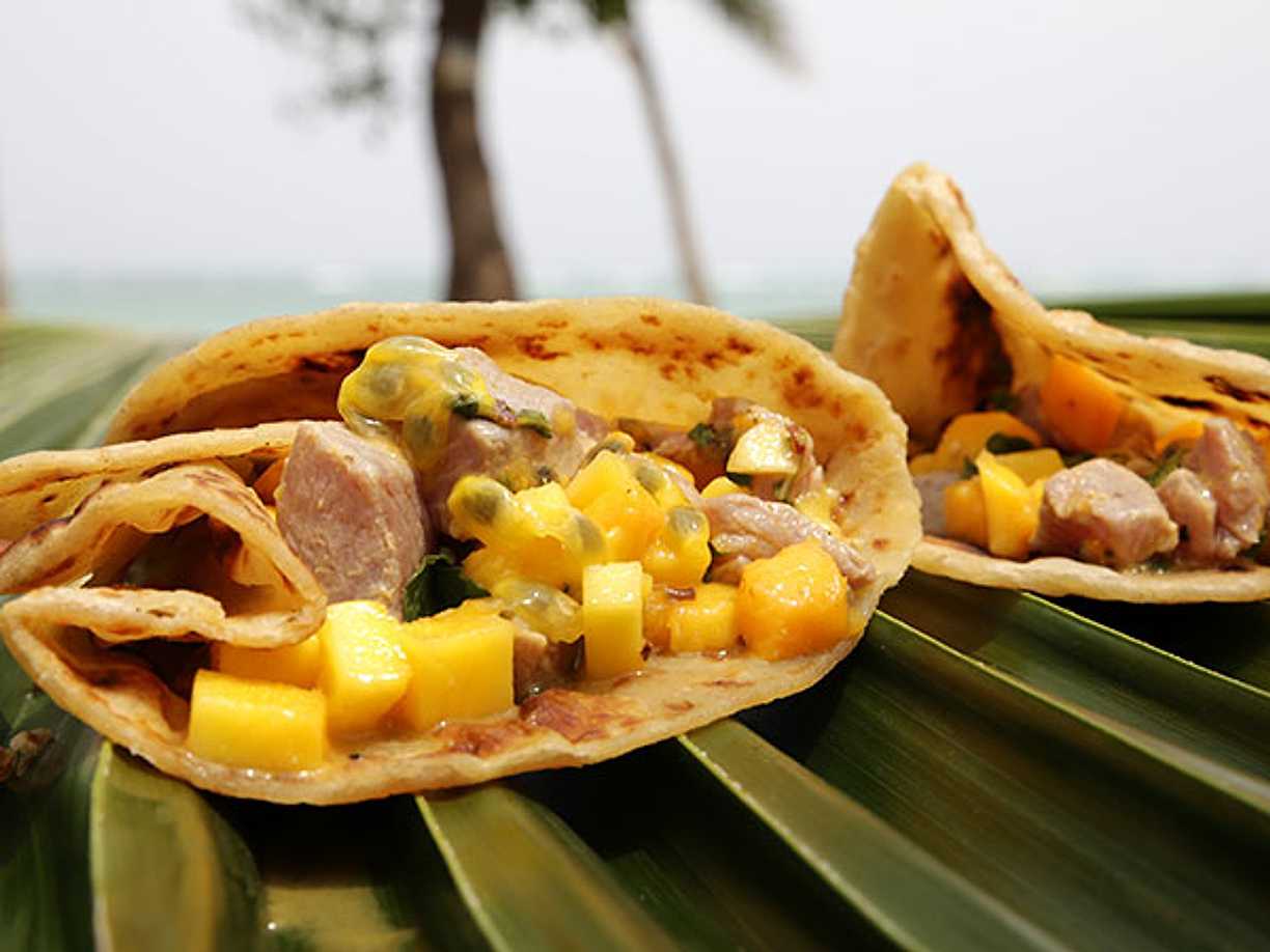Ceviche på tonfisk med mango och chapati | Köket.se