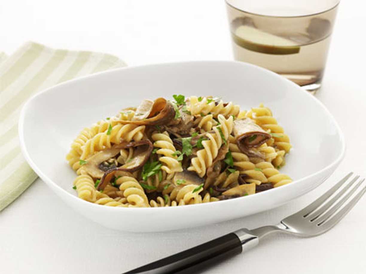 Fusilli Contadina - Fullkornsfusilli med svamp | Köket.se