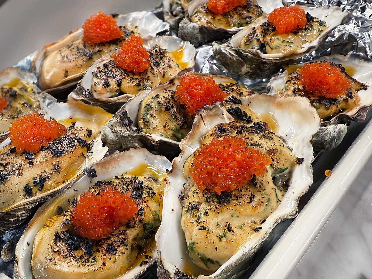 Glaserade ostron med pepparrotsmajonnäs | Köket.se