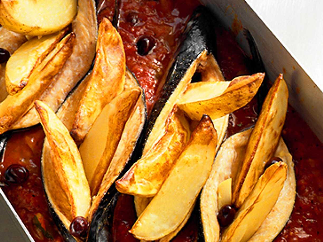 Makrill med klyftpotatis | Köket.se