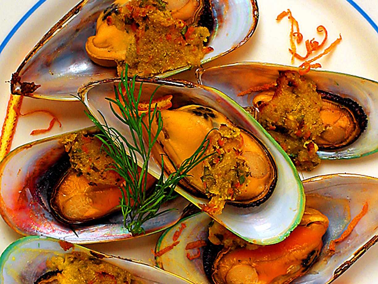 Musslor gratinerade med gremolata | Köket.se