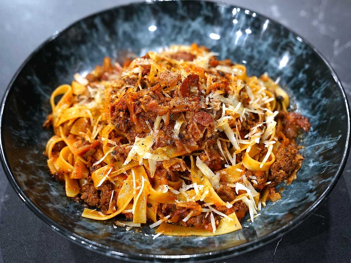 Ragu bolognese med fettuccine | Köket.se
