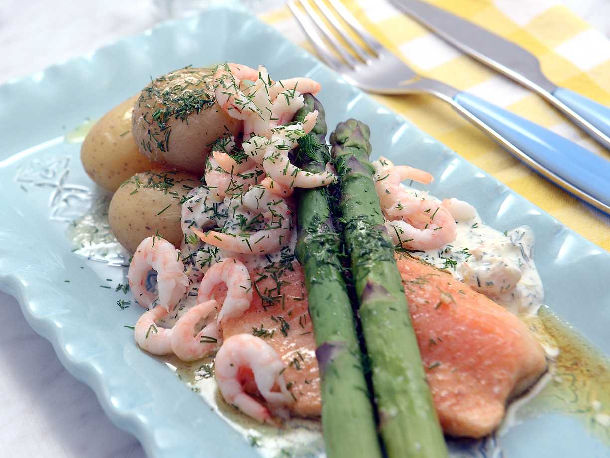 Röding med skagensås | Köket.se