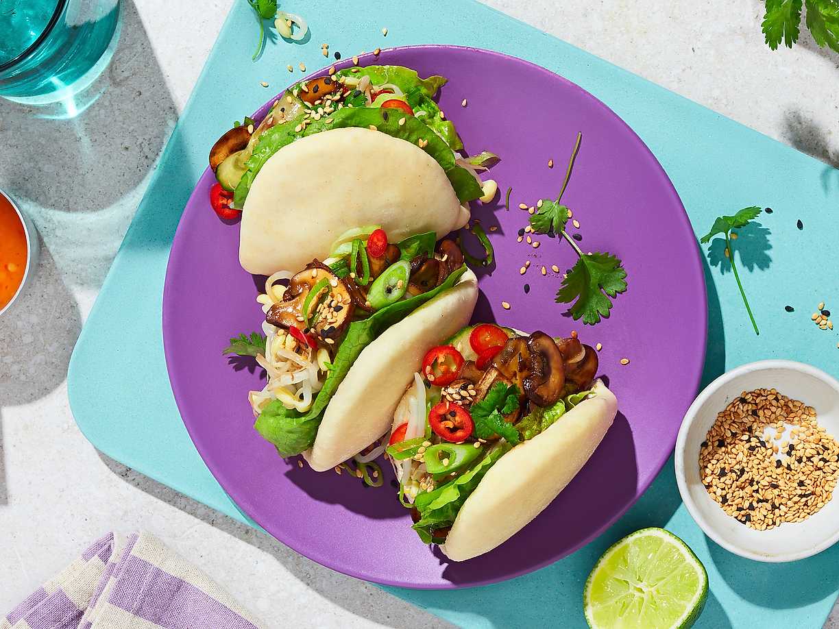 Asian Buns med svamp och jordnötter | Köket.se