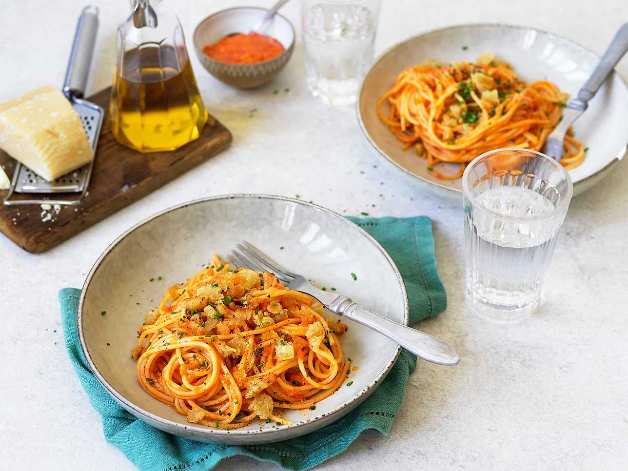 Spaghetti med Pesto Piccante | Köket.se