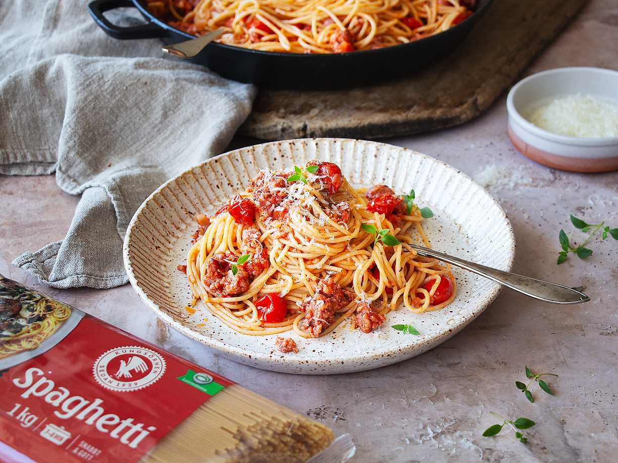 Spaghetti med salsicciabolognese | Köket.se
