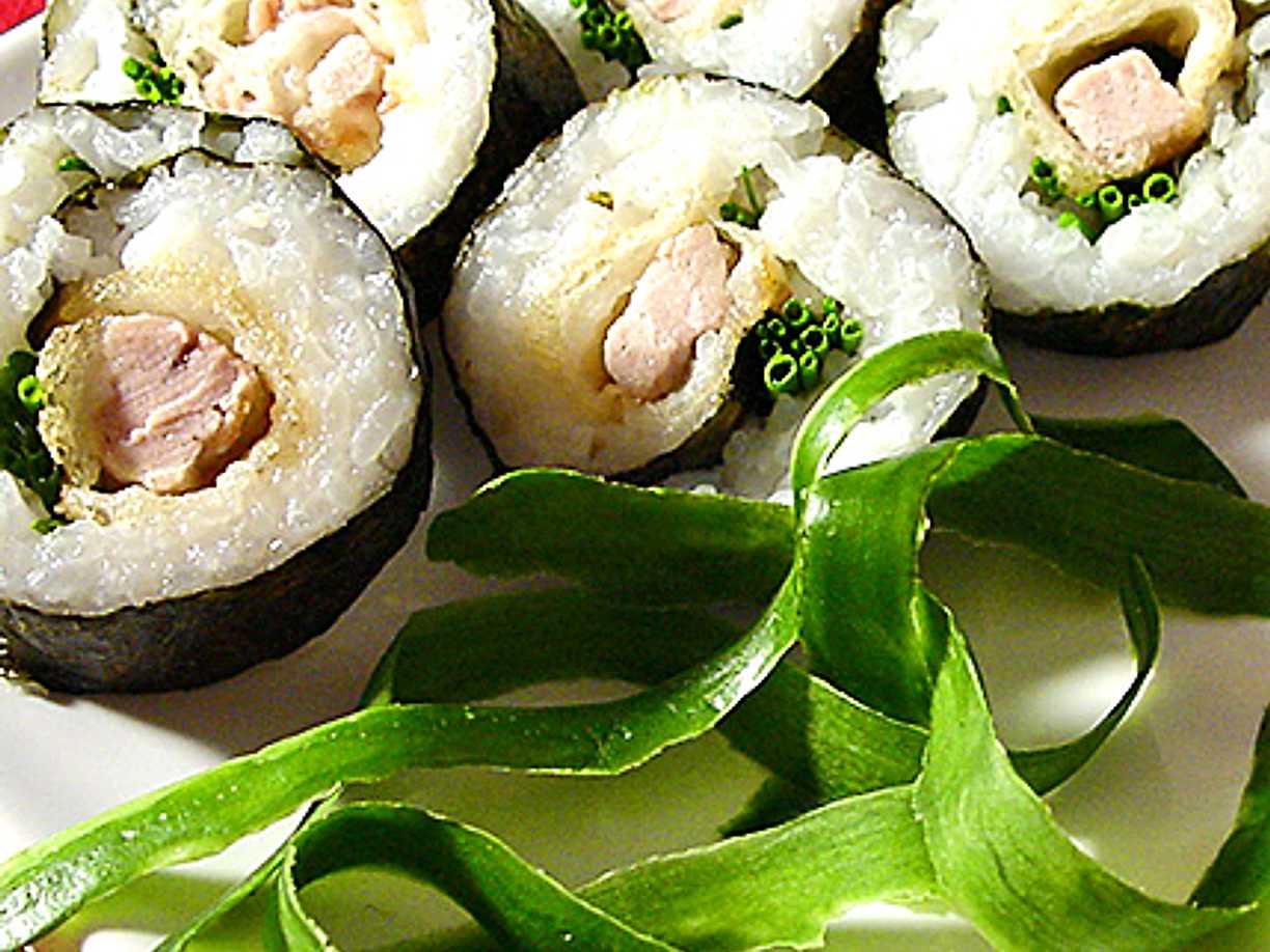 Sushirulle med friterad fläskfilé | Köket.se