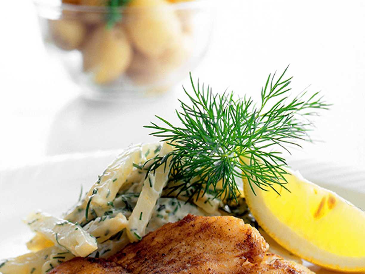 Torskfilé med stuvad potatis | Köket.se