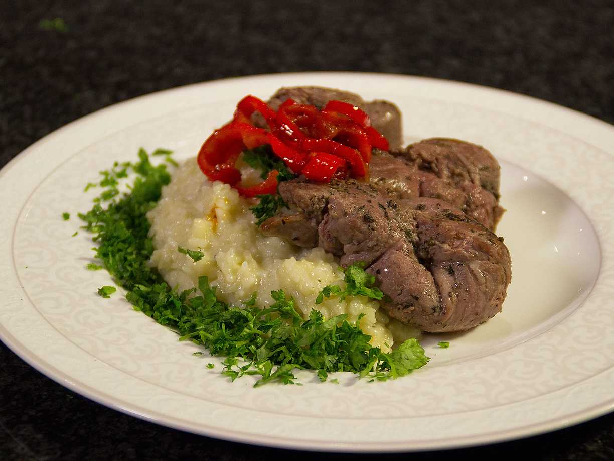 Ugnstekt lammfilé med risotto | Köket.se