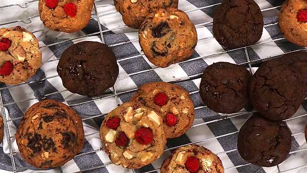 Tre sorters cookies på en deg | Recept från Köket.se